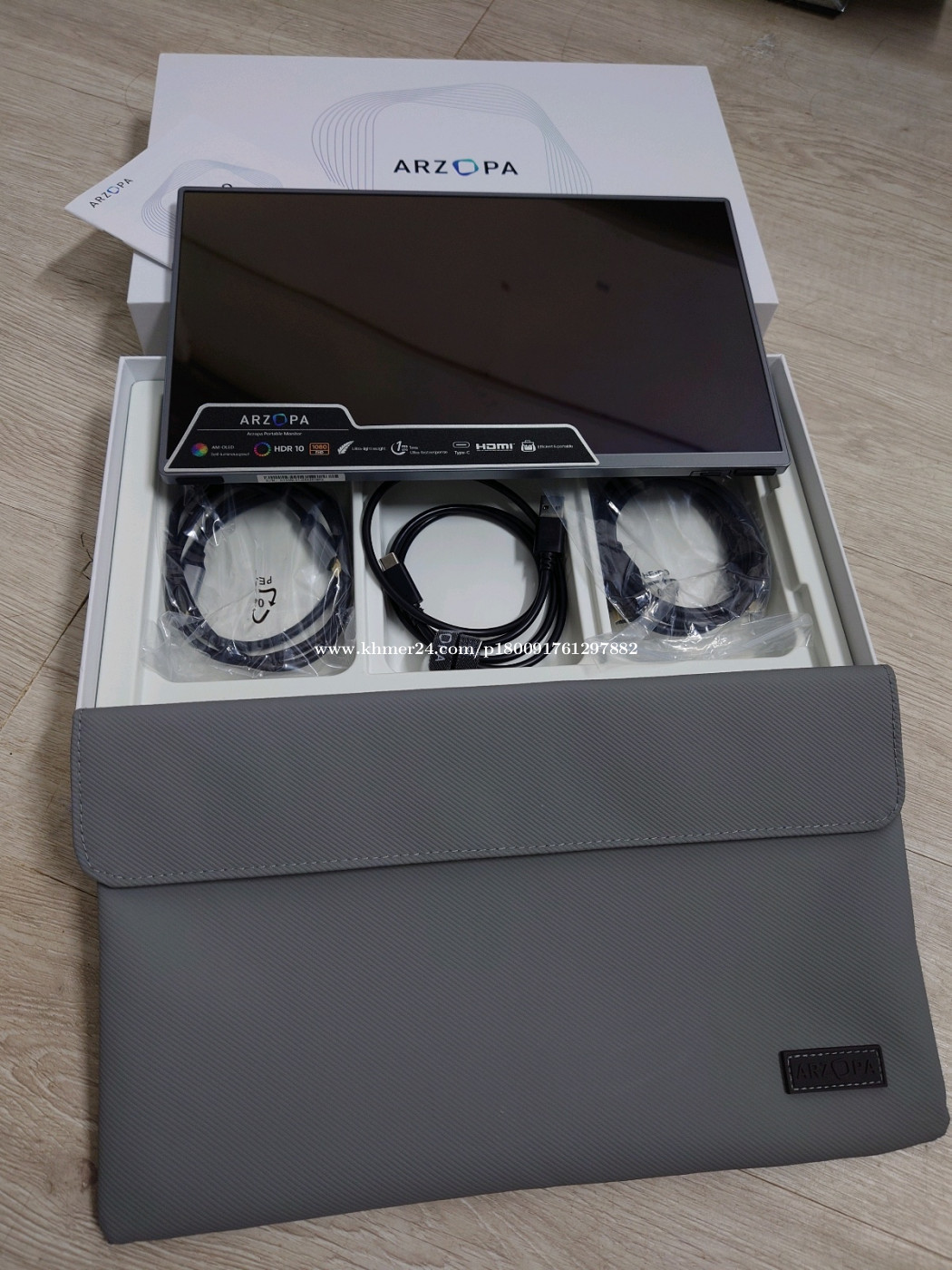 OLED Portable monitor Arzopa A3C pro price $110.00 in Veang Chas, Krong ...