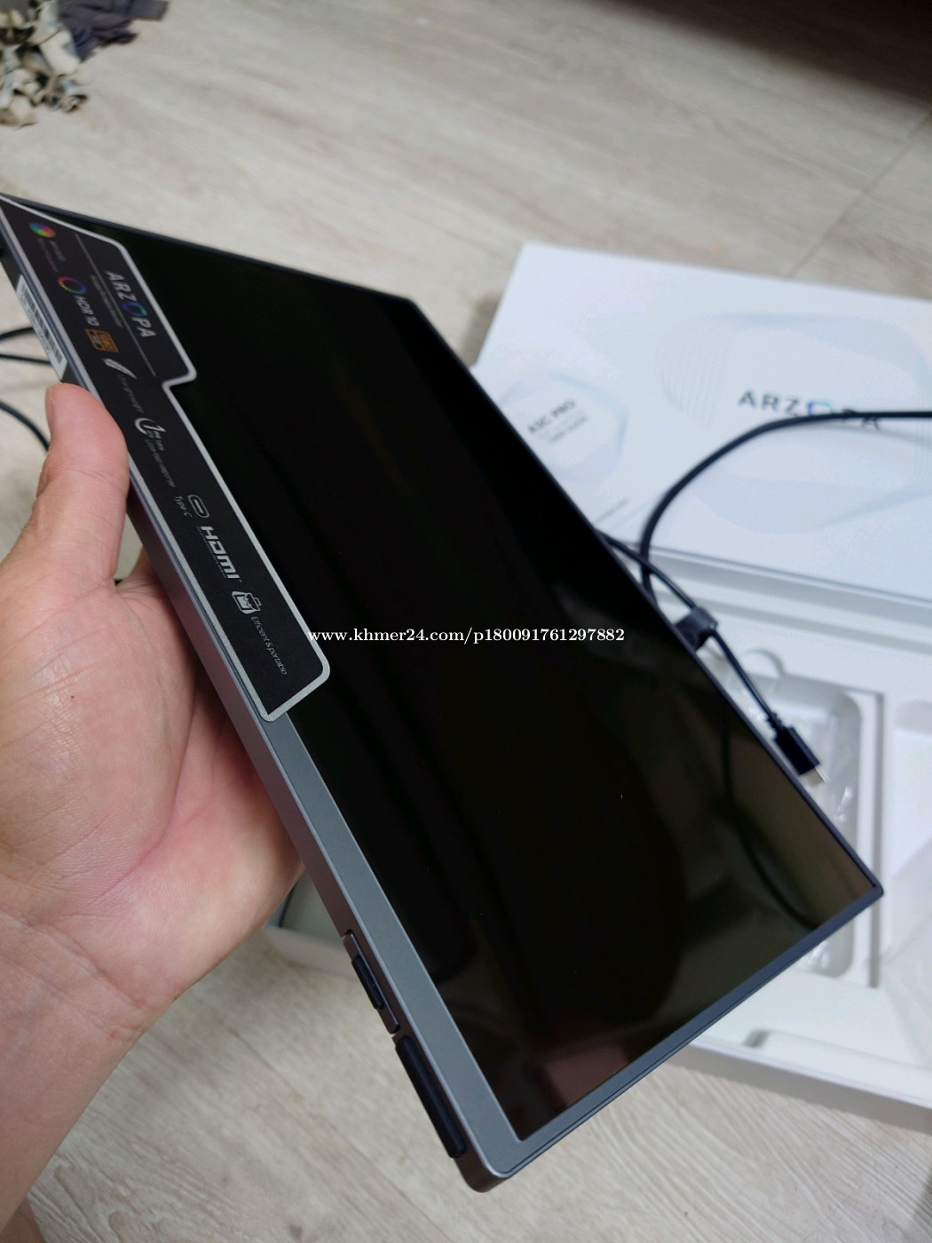 OLED Portable monitor Arzopa A3C pro price $110.00 in Veang Chas, Krong ...