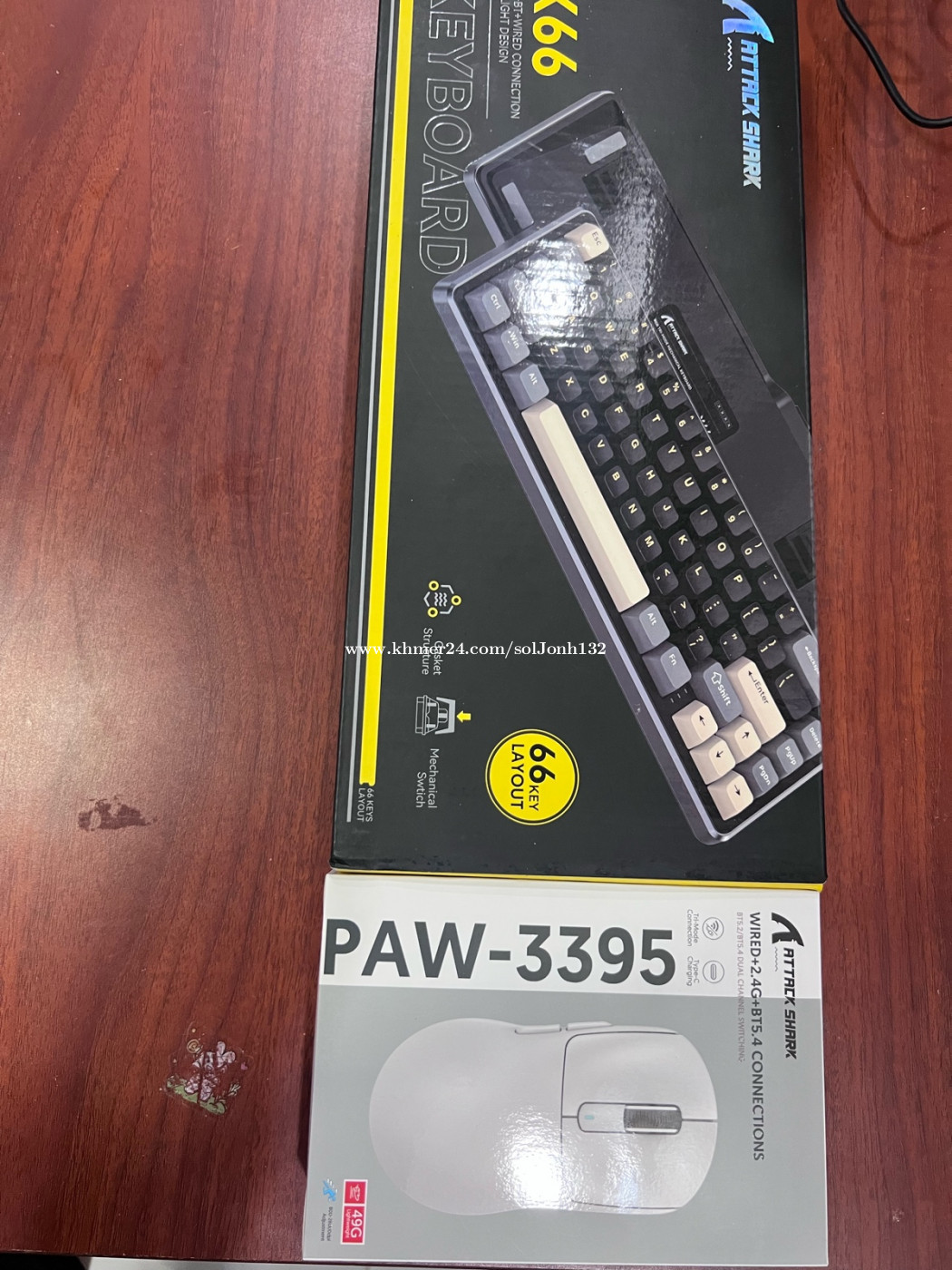 ATTACK SHARK X66 & ATTACK SHARK X3 keyboard and mouse set price $45.00 ...