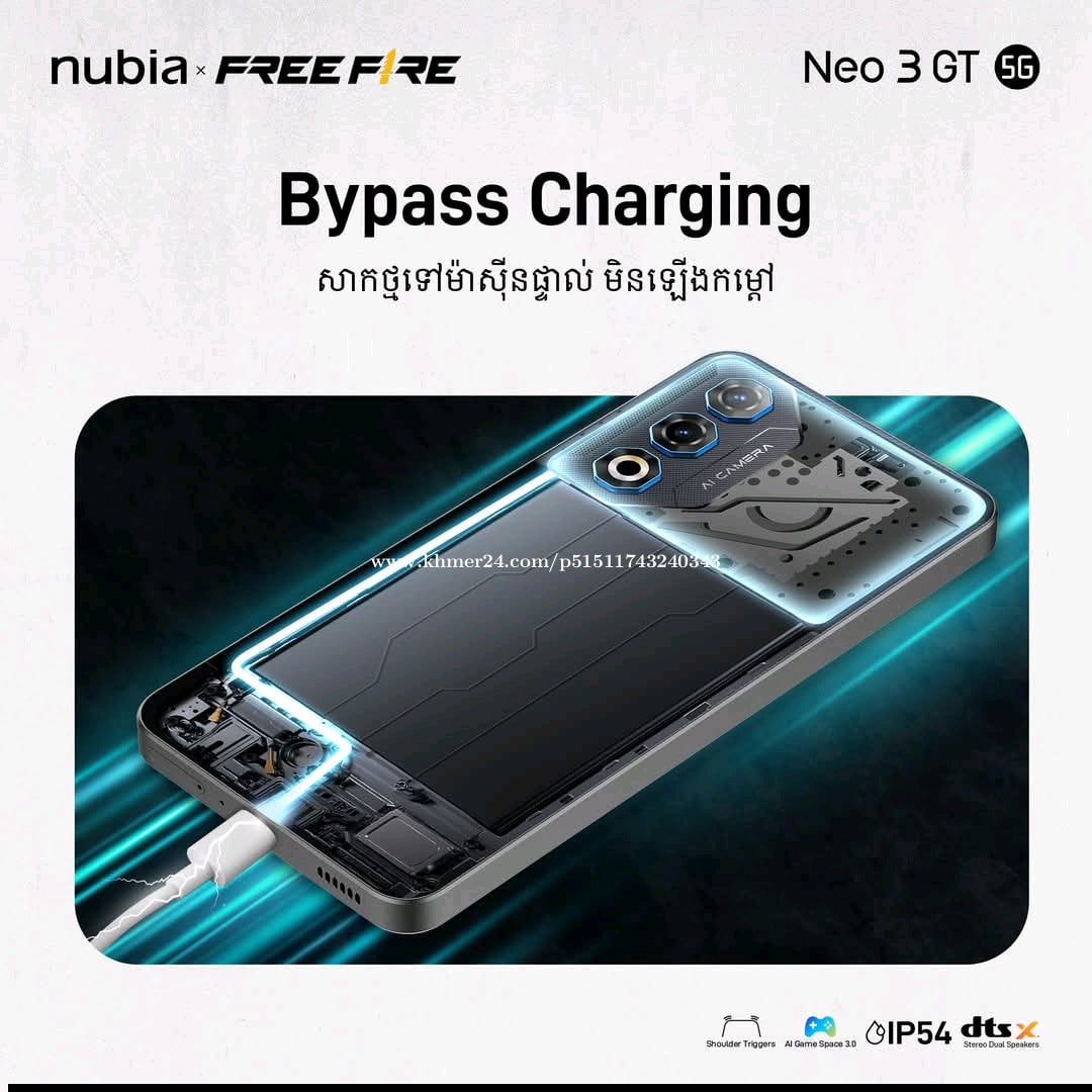 Nubia Neo3 GT 5G price $249.00 in Veal Vong, Prampir Meakkakra, Phnom ...