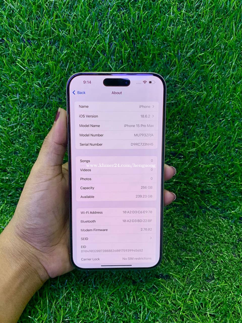 iPhone 15 Pro Max 256G ZP 99% price $699.00 in Tuol Svay Prey Pir ...