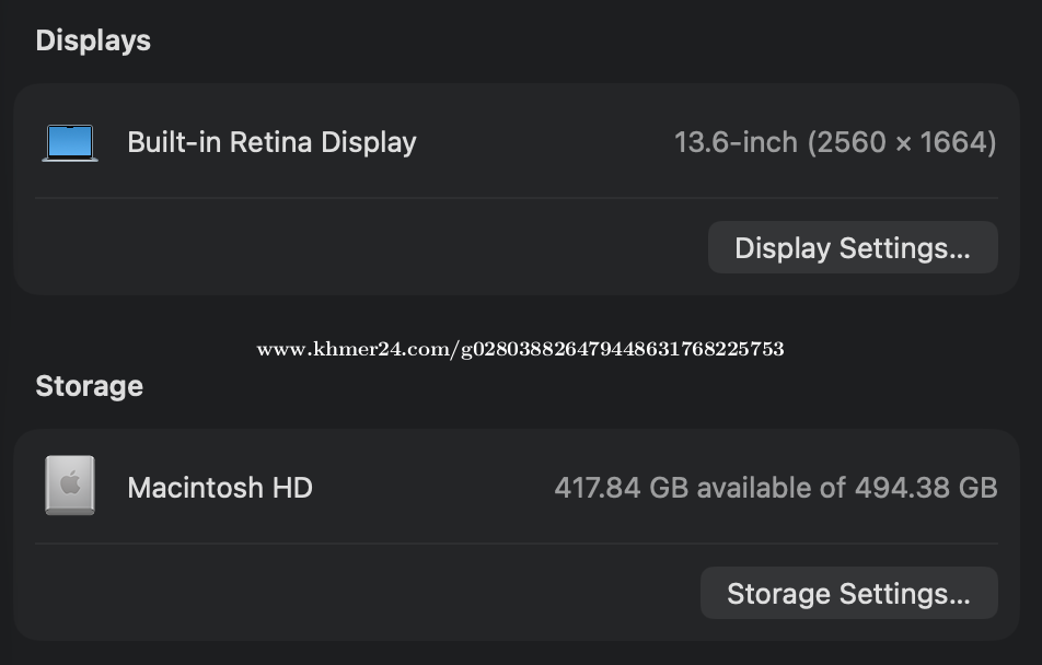 MacBook Air M4(13inch)16GB 512GB storage price $800.00 in Ou Baek K'am ...