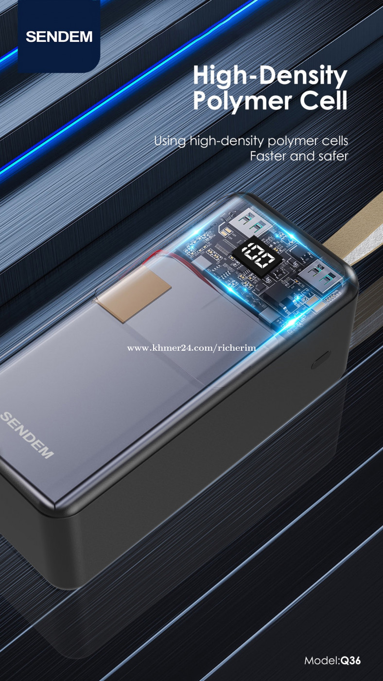 Power Bank 50000mah-SENDEM price $35.00 in Boeng Kak Muoy, Tuol Kouk ...