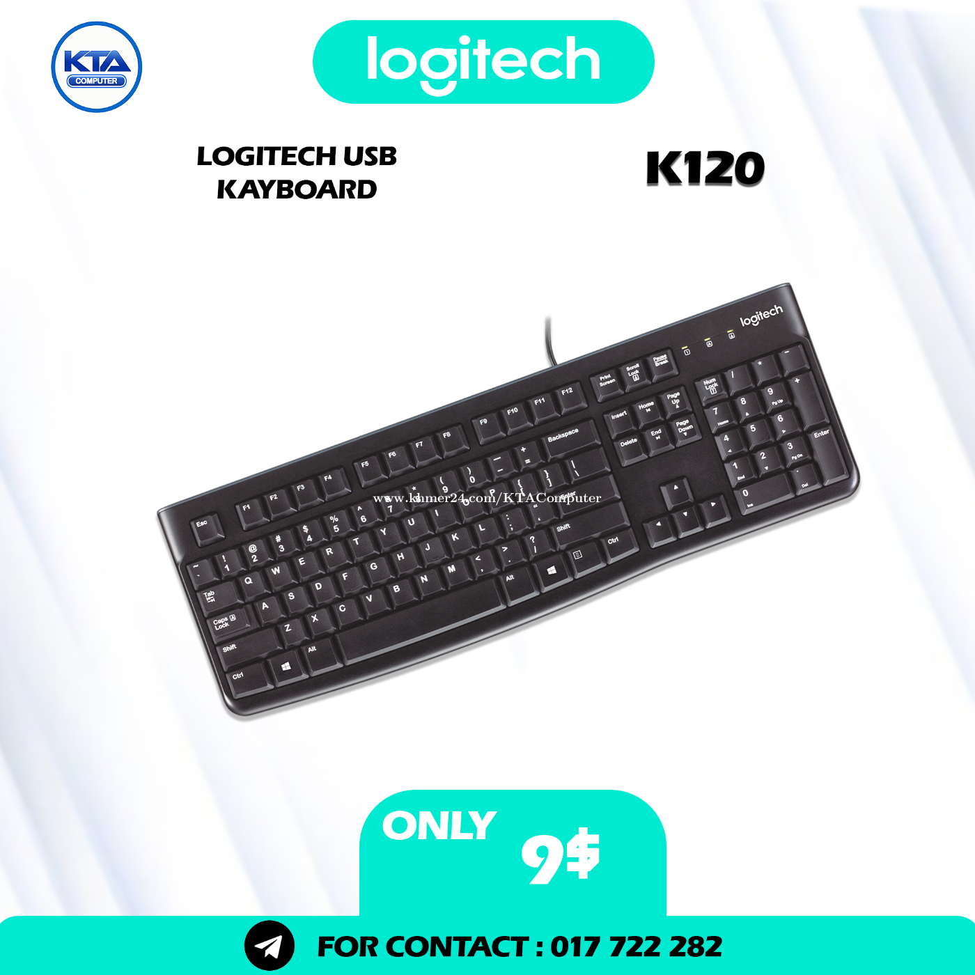 Logitech Keyboard Mouse price $9.00 in Tuek L'ak Pir, Tuol Kouk, Phnom ...