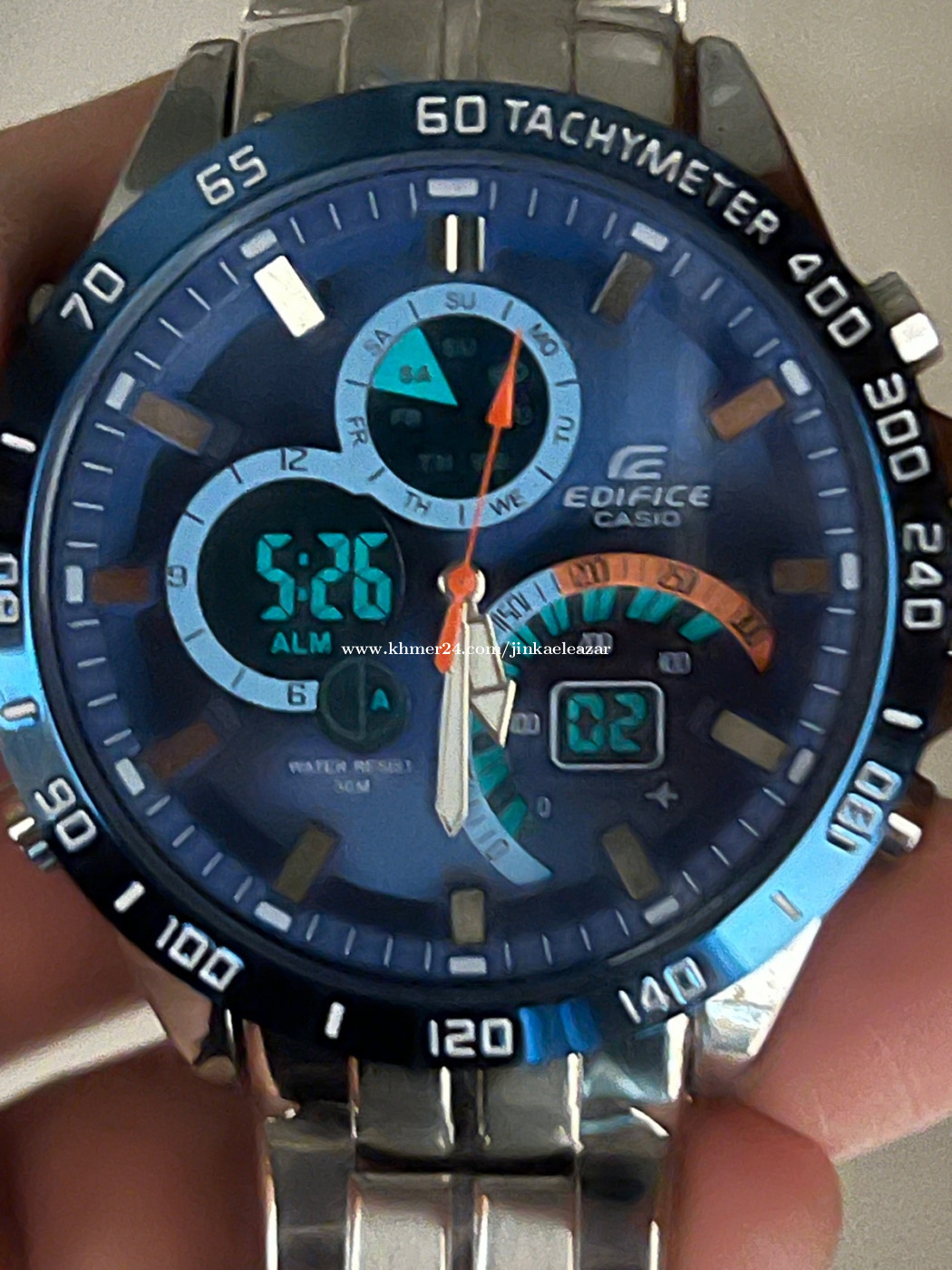 Casio Edifice Blue price $40.00 in Kantaok, Kamboul, Phnom Penh ...