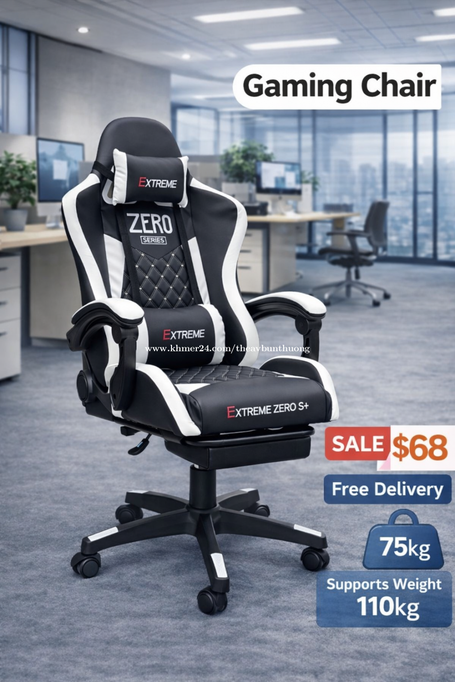 Gaming chair price $68.00 in Boeng Salang, Tuol Kouk, Phnom Penh ...