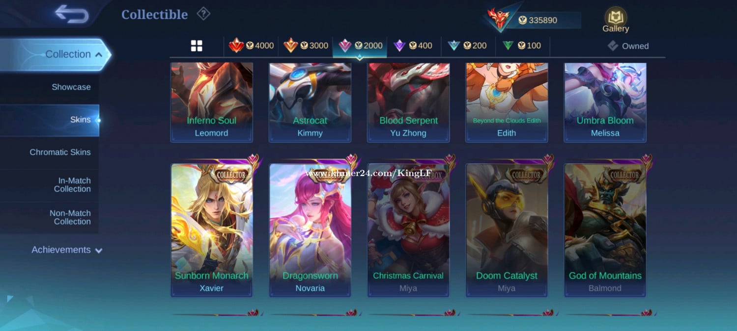 MLBB account price $450.00 in Phnom Penh Thmei, Saensokh, Phnom Penh ...