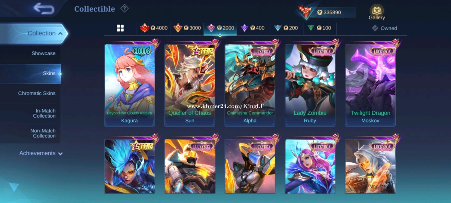 MLBB account price $450.00 in Phnom Penh Thmei, Saensokh, Phnom Penh ...