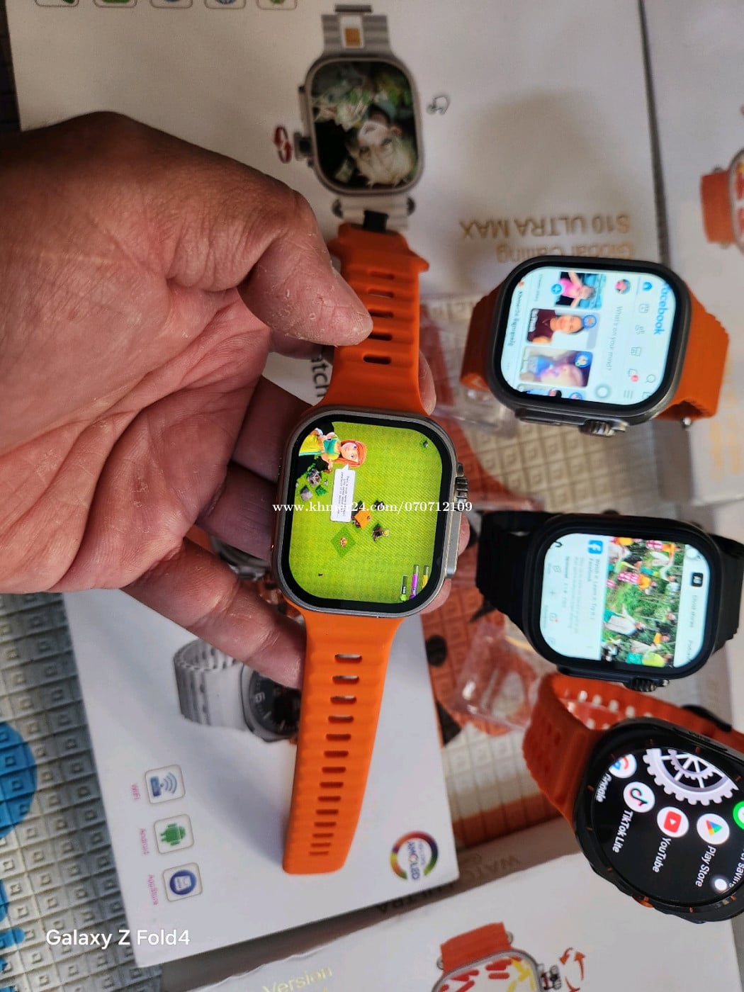 នាឡិកា Smart Watch Android ប្រើសុីមបាន Internet 4G និង WiFI ប្រើAppបាន ...