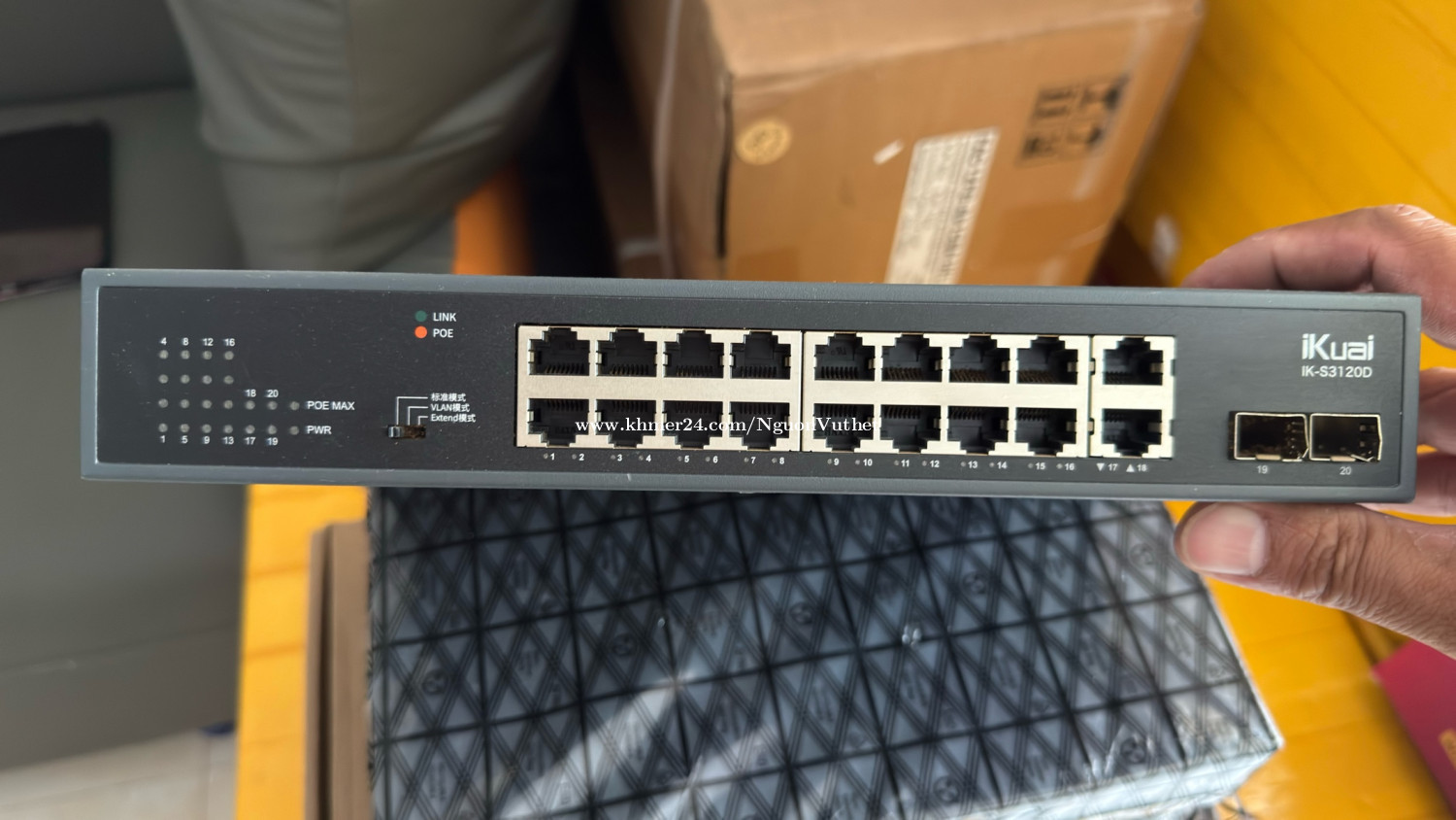 Switch Ikuai PoE IK-S3120D price $45.00 in Samraong Kraom, Por Senchey ...