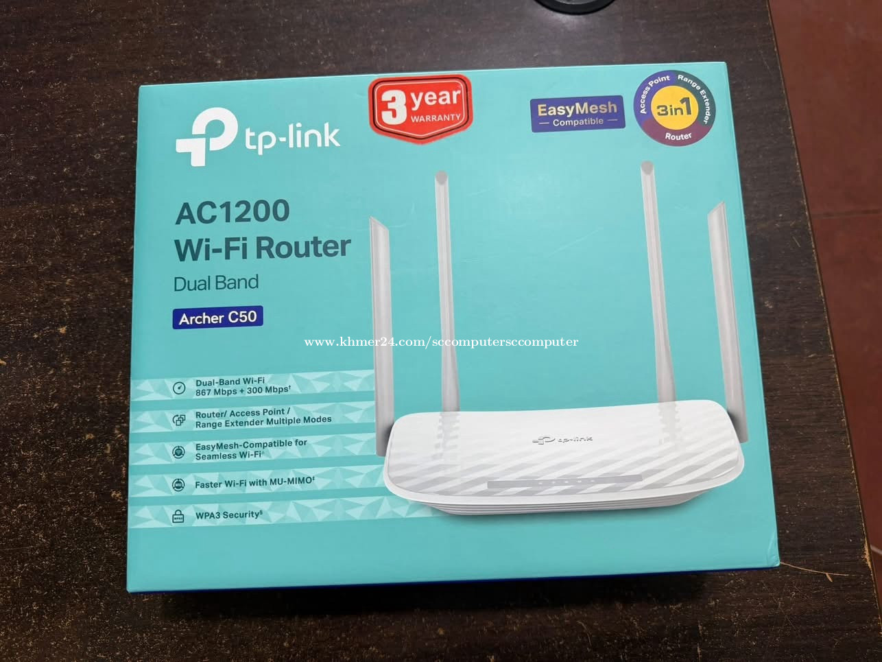 Router WiFi Brand Tp-link Archer C50 មានការធានា1ឆ្នាំពេញ ...