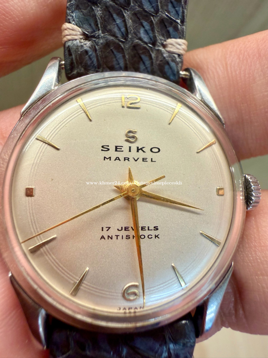 Original Ultra Rare Vintage SEIKO Marvel 17 Jewels Antishock 13062 ...