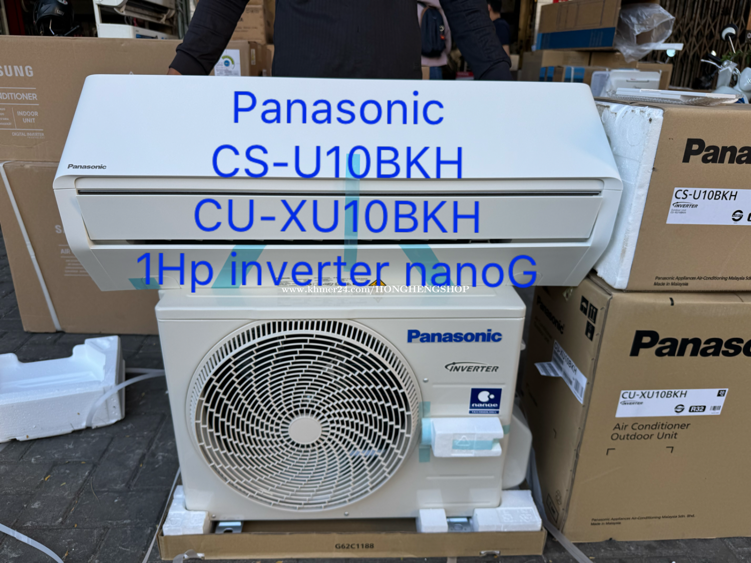 Panasonic CS-U10BKH( ម៉ាស៊ីនត្រជាកថ្មី ១ សេស ស៊ីភ្លើងតិច/ 1Hp inverter ...