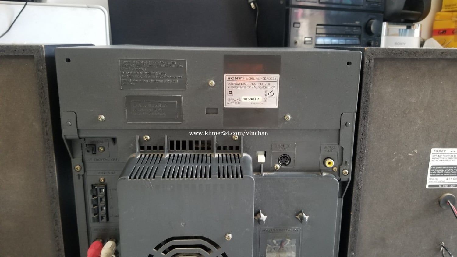 Sony compact disc system 2600W 190W 120-240V model MHC-V333 from japan ...