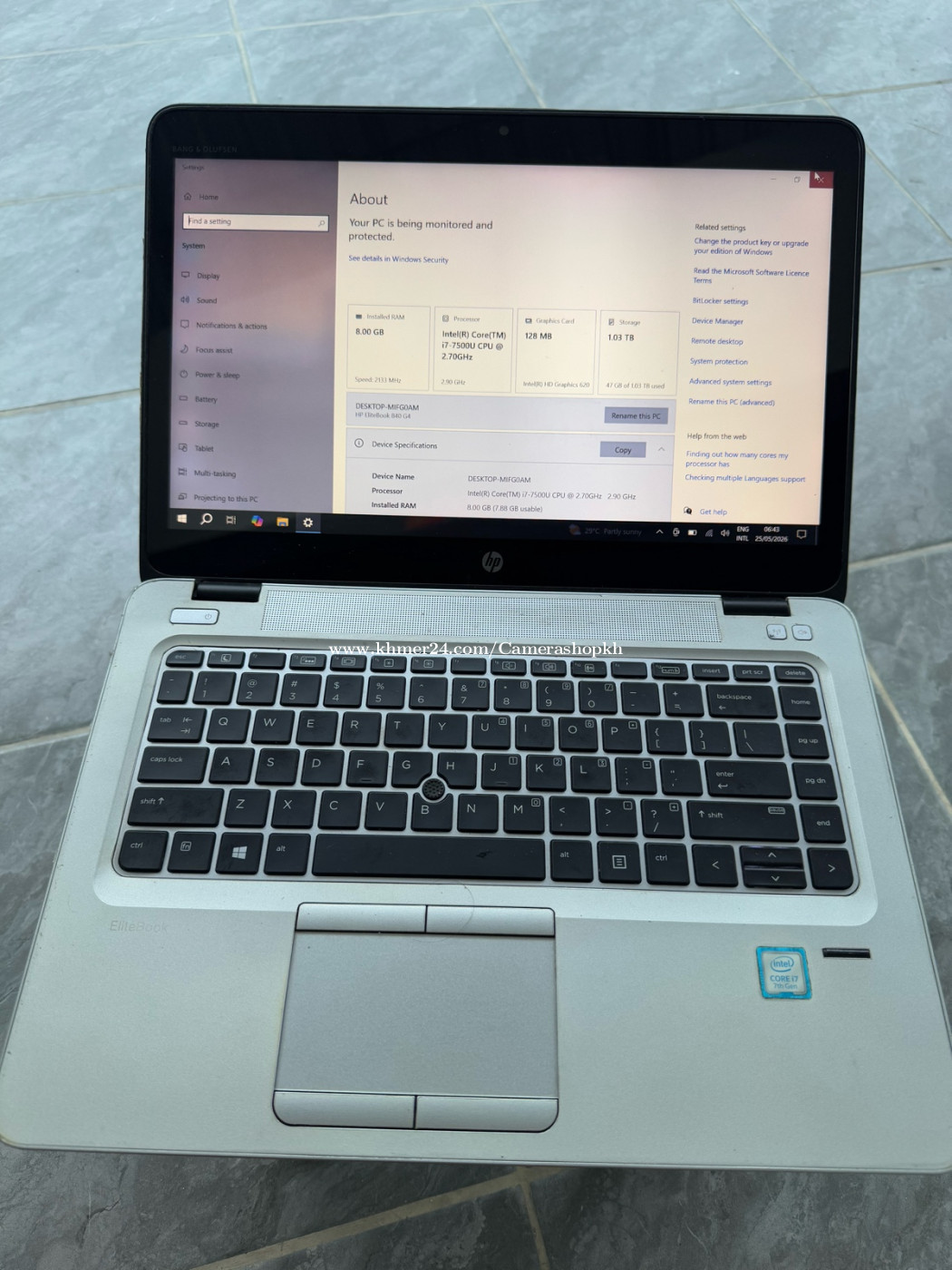 HP Elitebook 800 G4 i7-7500 Touchscreen តម្លៃ $135.00 ក្នុង 斯图恩·米恩·切伊1 ...