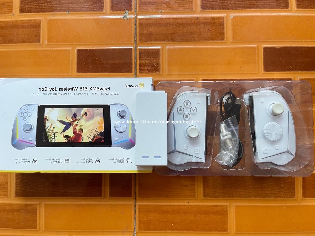 ដៃហ្គេម EasySMX Joy Con និង Nintendo Switch OLED Original មិនទាន់ ...
