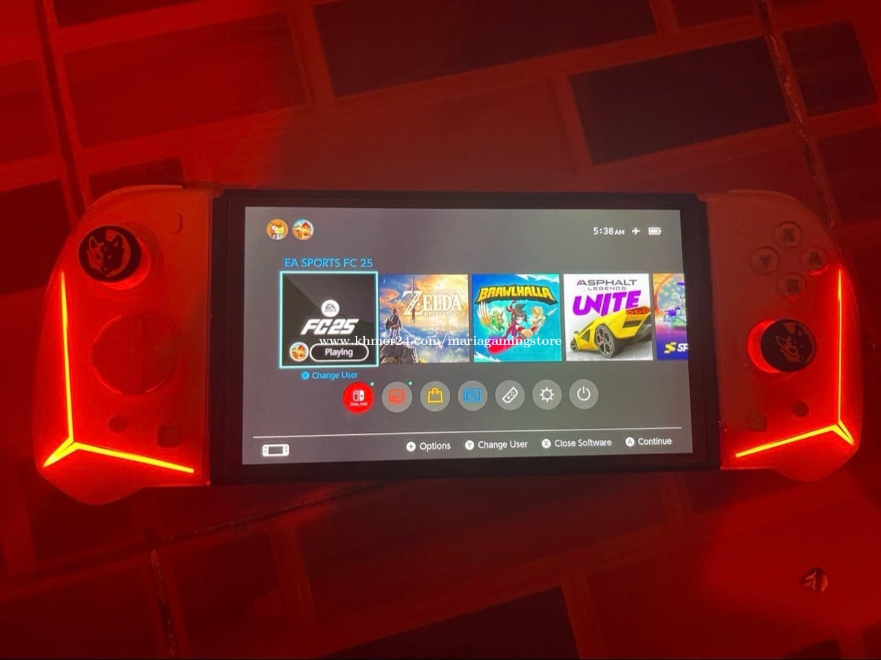 ដៃហ្គេម EasySMX Joy Con និង Nintendo Switch OLED Original មិនទាន់ ...