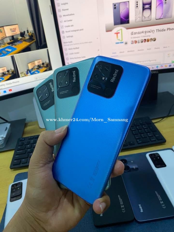 💥Redmi 10C អេក្រង់ធំ camera 50MP/5000mAh ថែមខ្សែសាក+ ដំសាក១ឈុត price ...